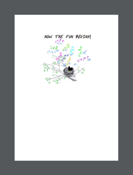 Leo Posillico Greeting Card Welcome New Arrival! Now The Fun Begins ...