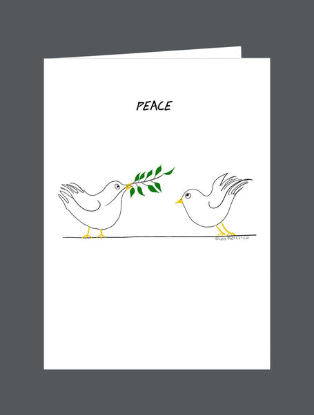 Leo Posillico Greeting Card Peace – POSILLICO CARDS AND PRINTS