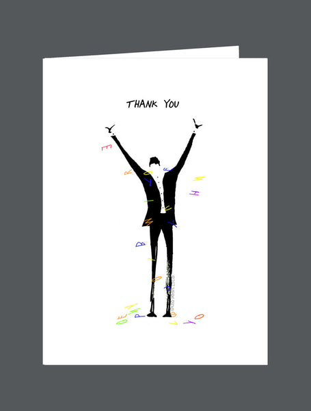Leo Posillico Greeting Card Thank You (Male) – POSILLICO CARDS AND PRINTS